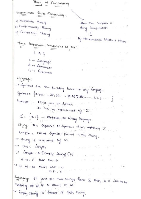 Toc Complete Notes Electronics And Communication Engineering Studocu