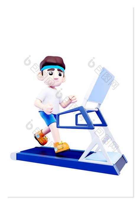 【c4d卡通跑步健身人物模型】图片下载 包图网