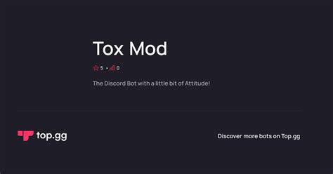 Add Tox Mod Discord Bot The 1 Discord Bot And Discord App List
