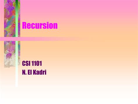 Ppt Recursion In Cs Linked Lists And Methods Powerpoint Presentation