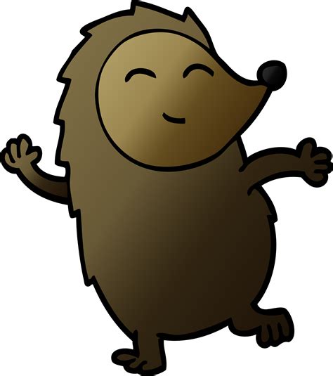 Cartoon Doodle Dancing Hedgehog 45131337 Png