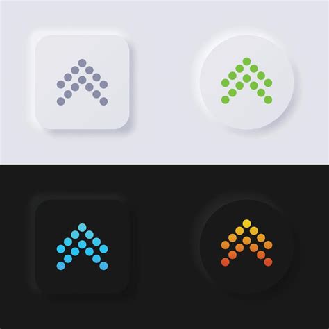 Arrow Icon Set Multicolor Neumorphism Button Soft Ui Design For Web Design Application Ui And