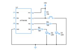 Attiny External And Pin Change Interrupt Tutorial Gadgetronicx