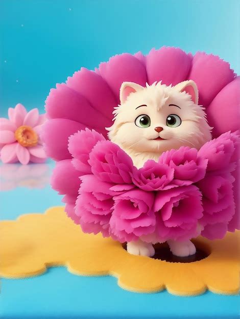 Premium Photo A Cute Puddle Holds A Delicate Flower In Its Shimmering Embrace Premium Photo A Cute Puddle Holds A Delicate Flower In Its Shimmering Embrace