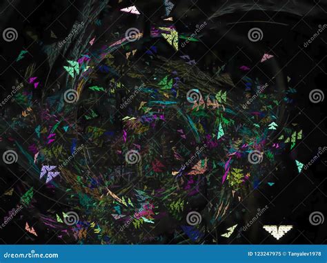 Abstract Fractal Digital Effect Science Magic Template Future Wallpaper Elegance Movement