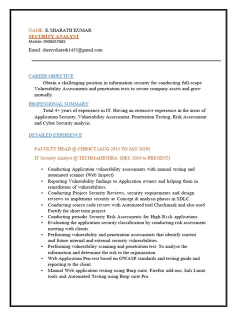 Sharath Csa Pdf Penetration Test Vulnerability Computing