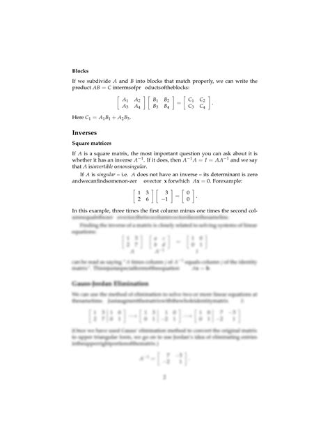 Solution Multiplication And Inverse Matrices Lecture 3 Chapter 1