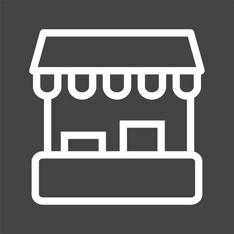 Stall Line Inverted Icon 15018048 Vector Art At Vecteezy