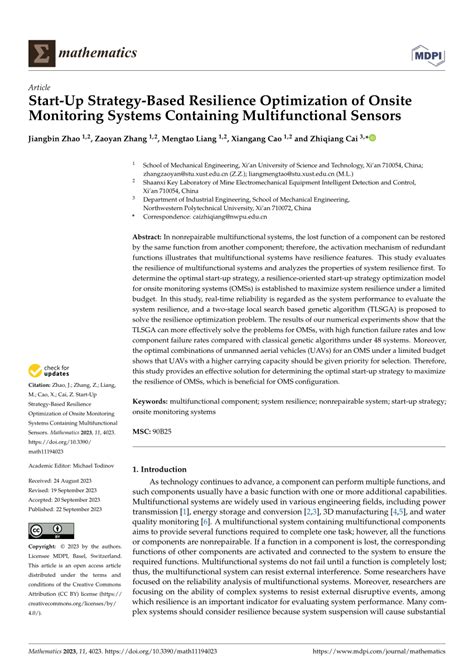 Pdf Start Up Strategy Based Resilience Optimization Of Onsite