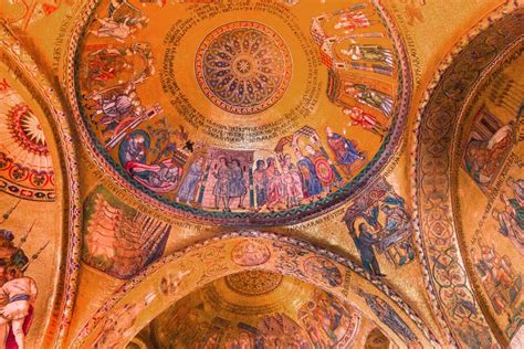 Interiors Of Saint Mark Basilica Venice Italy Editorial Photo Image