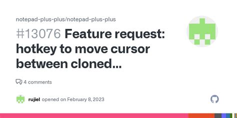Feature Request Hotkey To Move Cursor Between Cloned Document Frames · Issue 13076 · Notepad