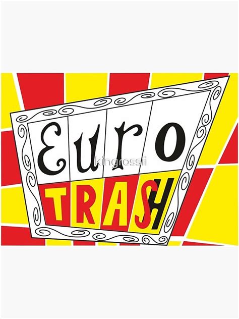 Eurotrash Euro Trash Antoine De Caunes Jean Paul Gaultier Lolo Ferrari Sticker For Sale