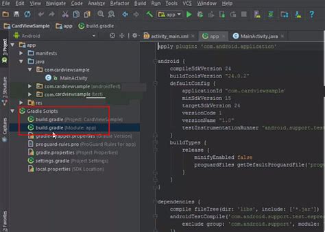 CardView Example In Android Studio