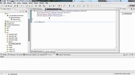 Programmering Android Linear Layout Version 20 Youtube