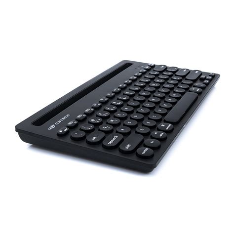 Teclado Sem Fio C3tech Multi Device Bluetooth Com Suporte Para Smartphone Preto K Bt200bk