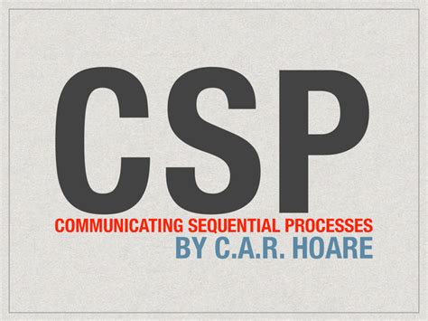 Communicating Sequential Processes Speaker Deck