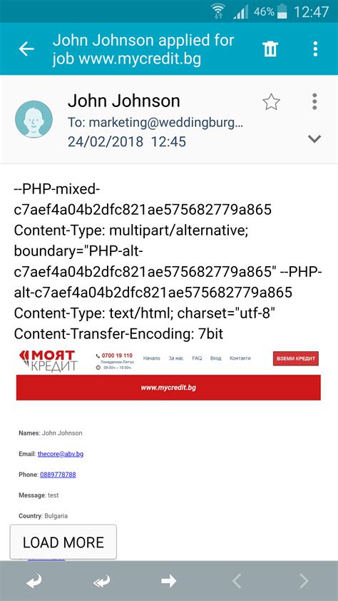 Html Email Php Mail Not Properly Formatted On Mobile Devices