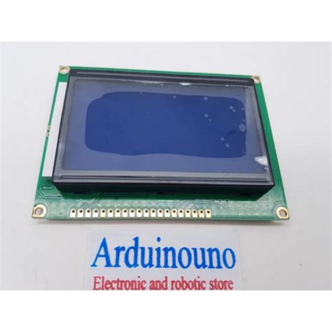 Jual 12864 128x64 Graphic Lcd Module Blue Green Color Backlight Warna Biru Hijau Shopee Indonesia