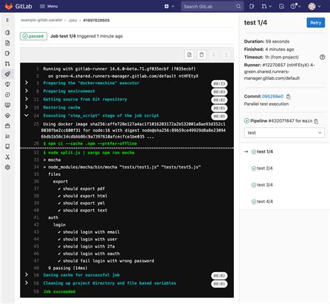 Gitlab Cicd Parallel Test Automation Jobs Testmo