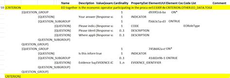 The Espd Response Document Ted Developer Docs