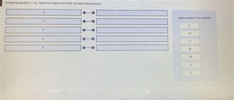 Solved Using The Equation C6 T Match The Inputs With Cheir