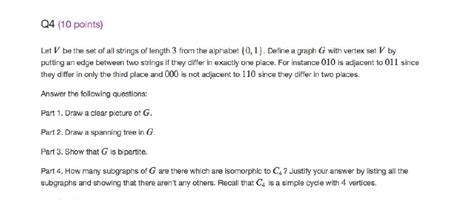 Solved Q Points Let V Be The Set Of All Strings Of Chegg