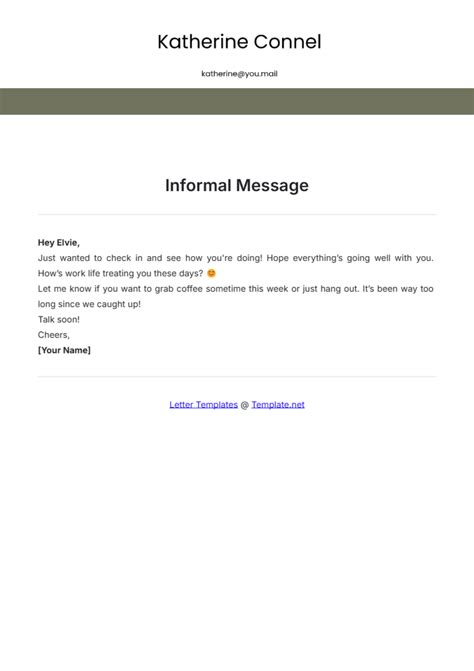 Free Message Templates To Customize Online