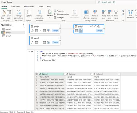 data flow gen2 multiple query transformations fai microsoft