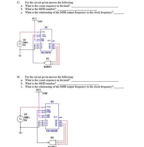 Solved 15 For The Circuit Given Answer The Following A