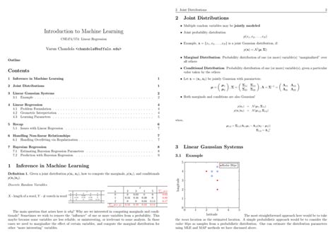 Introduction To Machine Learning Contents Varun Chandola