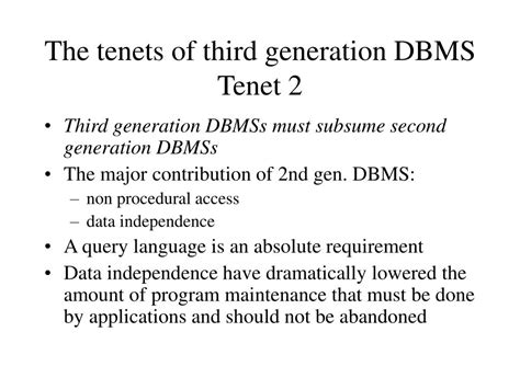 ppt third generation database system manifesto powerpoint
