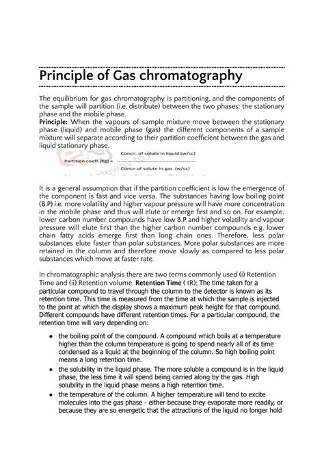 Gas Chromatography Handwritten Notes At Ruth Leet Blog