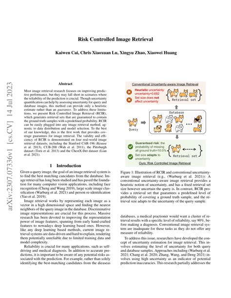 Pdf Risk Controlled Image Retrieval