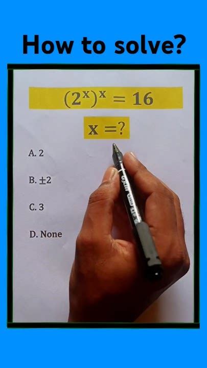 Exponent Math With X Maths Shorts Youtube