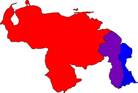 File Venezuela Guyana Essequibo Dispute Map Svg Wikimedia Commons