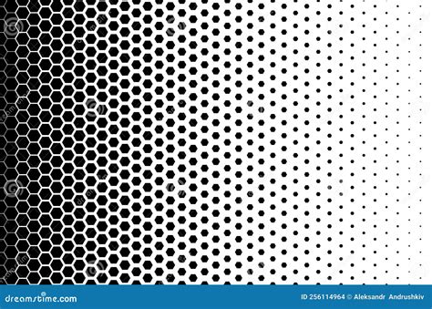 Halftone Hexagon 1 Stock Vector Illustration Of Technology 256114964