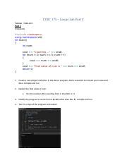Exploring Loops Part 2 In COSC 175 Course Hero