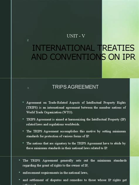 Ipr 2 Unit 5 Pdf Trips Agreement Intellectual Property