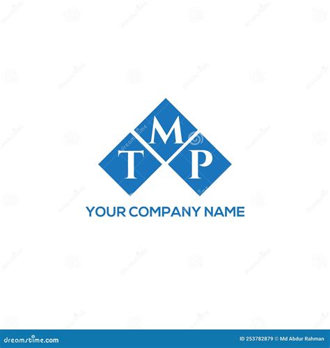 Tmp Letter Logo Design On White Background Tmp Creative Initials