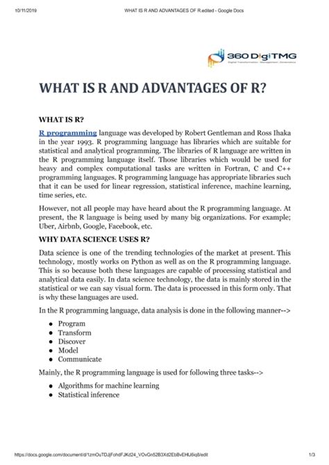 Ppt Analytics Using R Programming Powerpoint Presentation Free Download Id7835694