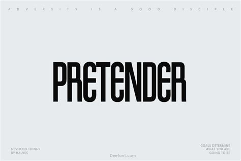 Pretender Font Free Download And Preview Deefont