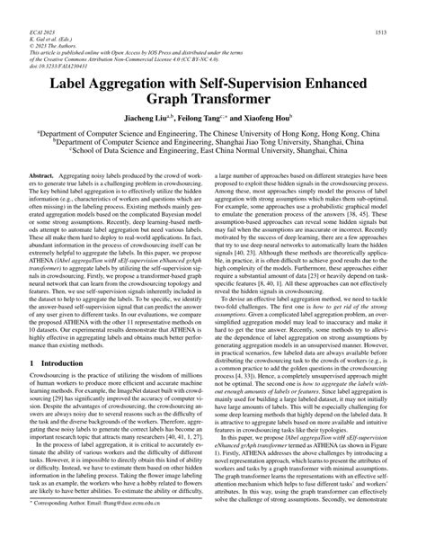 pdf label aggregation with self supervision enhanced graph transformer
