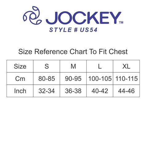 Jockey Size Chart