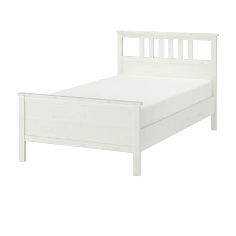 Hemnes Rama łóżka Biała Bejca 120x200 Cm Ikea
