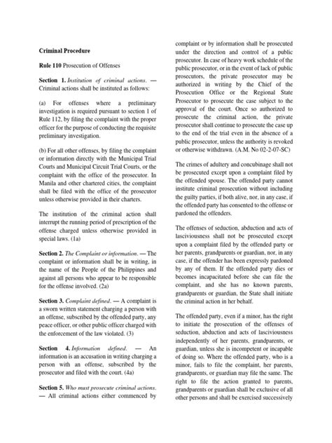 Revised Rules On Criminal Procedure Pdf Bail Prosecutor