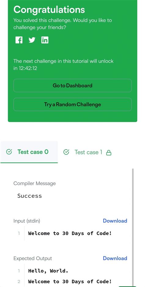 Sujith S On Linkedin Hackerrank Day0