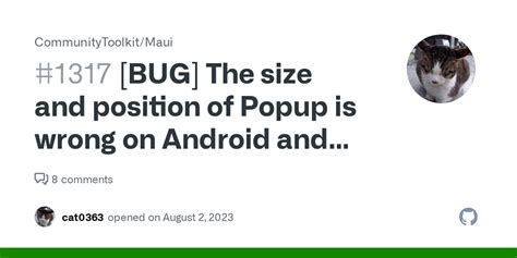 BUG The Size And Position Of Popup Is Wrong On Android And IOS Issue 1317