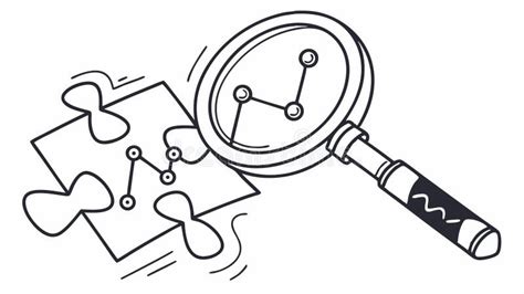 Puzzle Pieces View Examine Puzzle Parts And Solutions Puzzlepieces Solutionsview Vector