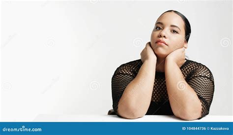 Plus Size Model In Studio Shoot Stock Photo Image Of Bigsize Figure