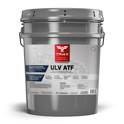 Triax Ulv Atf Ultra Low Viscosity Full Synthetic Automatic
